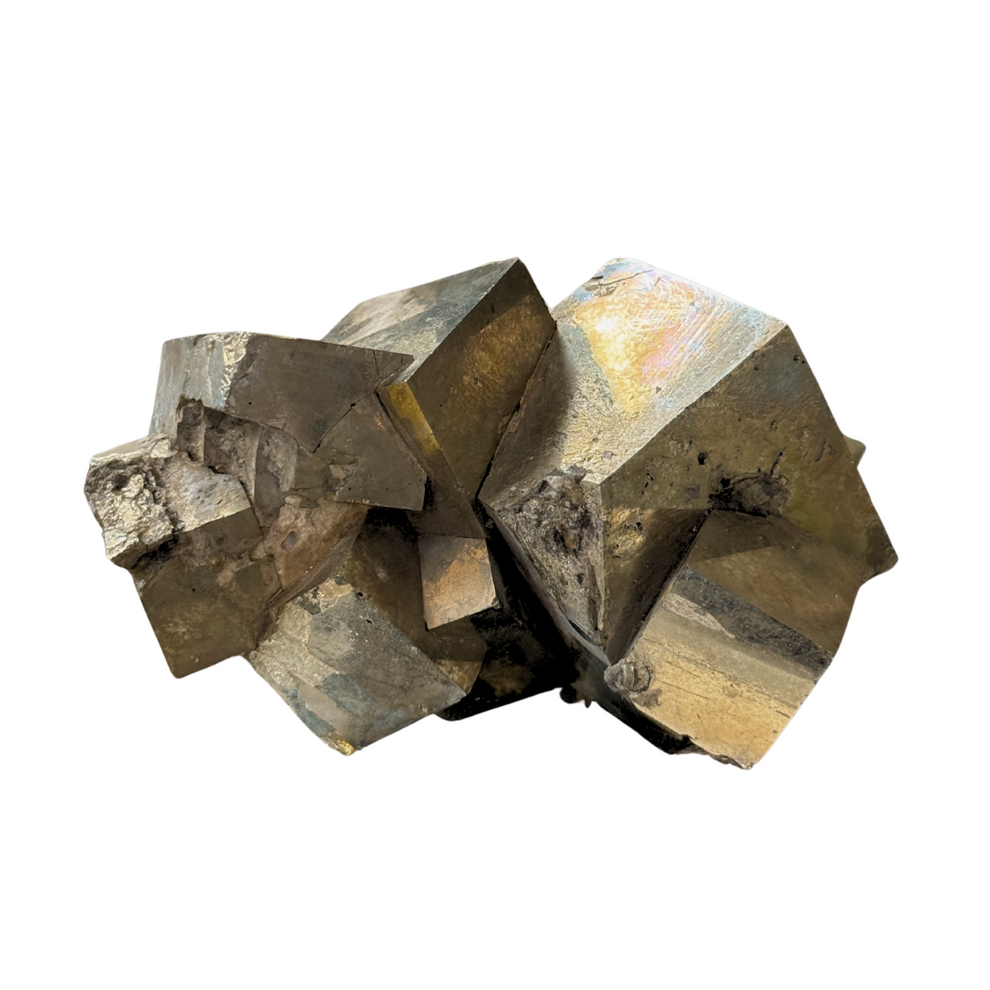Natural Pyrite Cube Cluster – Golden Crystal Formation for Collectors ...